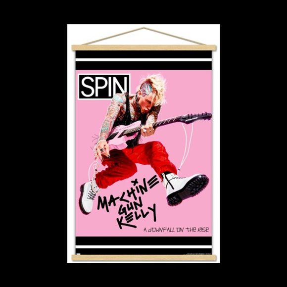 SPIN Magazine | Art | Spin Magazine Machine Gun Kelly 2 Poster | Poshmark